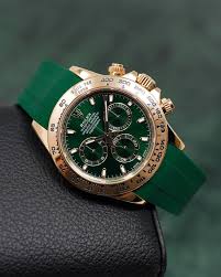 Rolex Forest Green Rubber Strap – HorusIndia