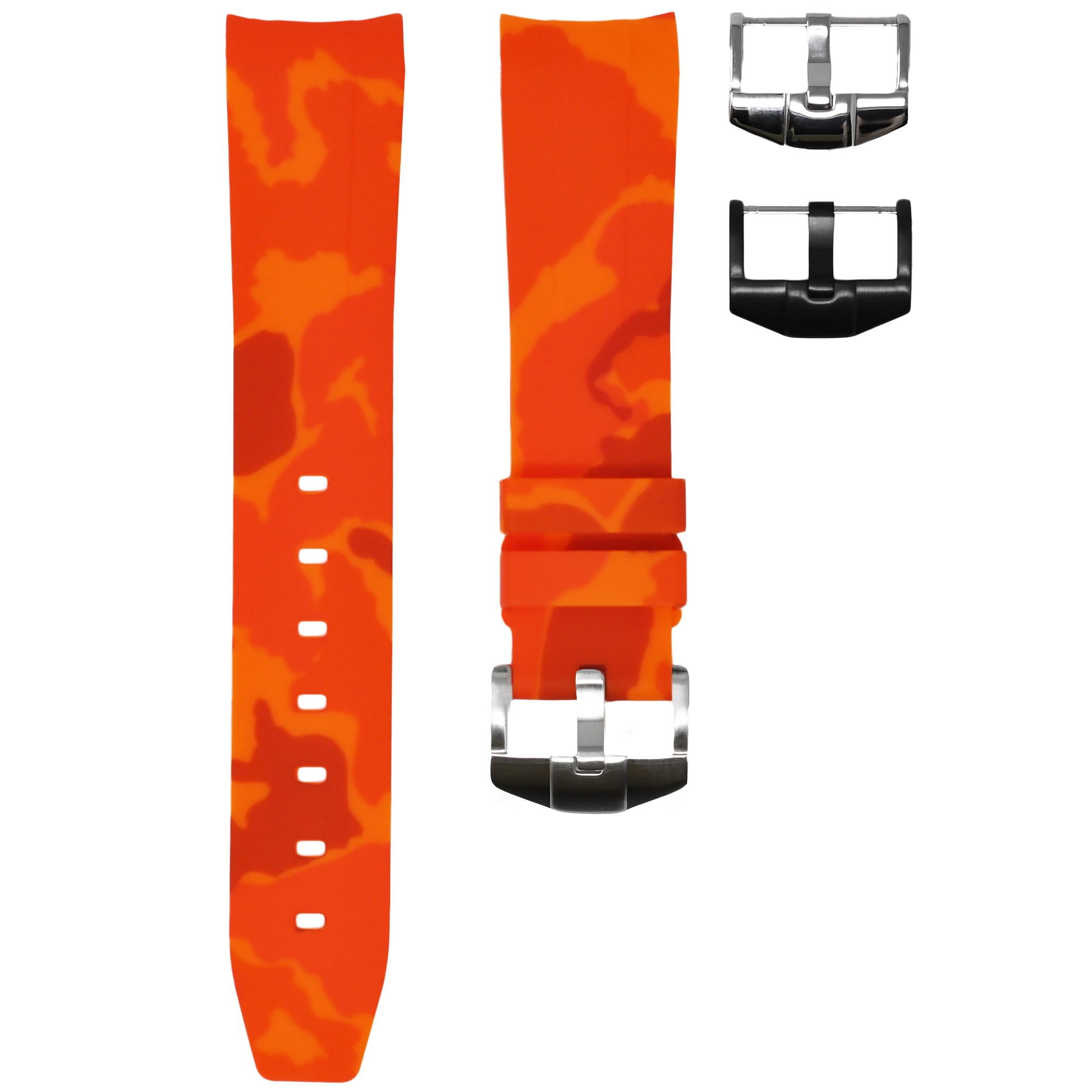 Omega Speedmaster Orange Camo Rubber Strap – HorusIndia
